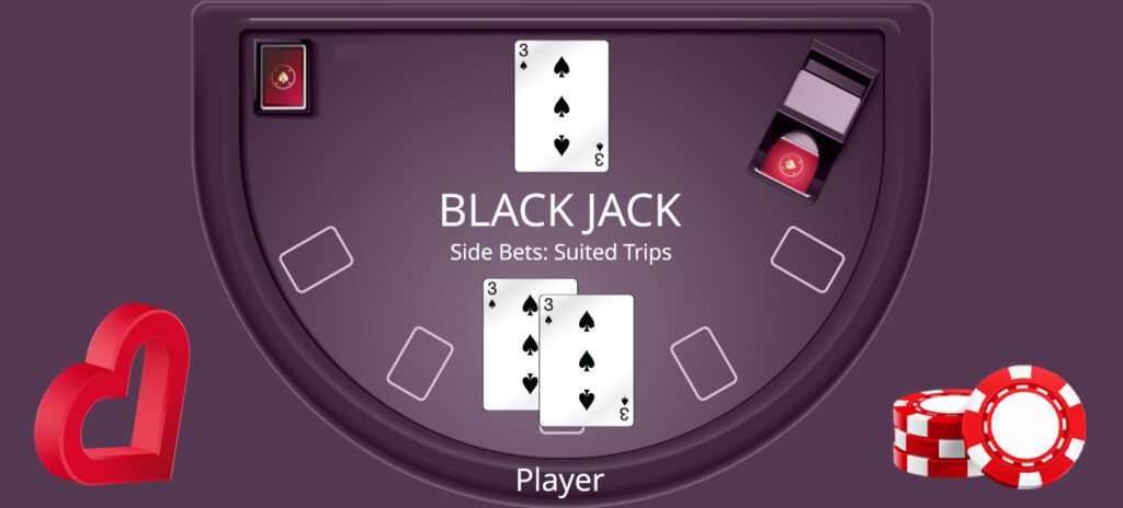 What Are Suited Trips in Blackjack? The Side Bet Explained - Heart ...