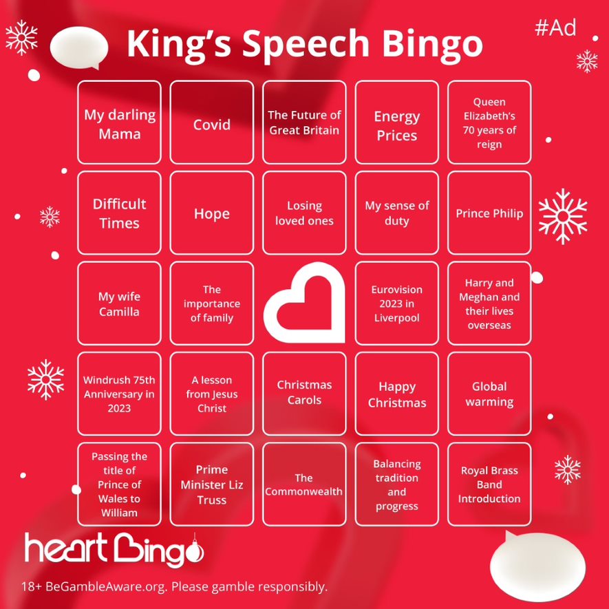 Christmas Bingo Calls for a Fabulous Christmas Party - Heart Bingo